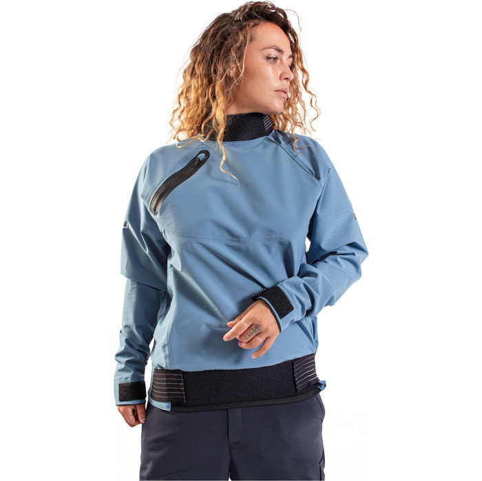 2025 Gul Womens Gamma Taped Spraytop ST0033-C1 - Blue / Geo - Sailing ...