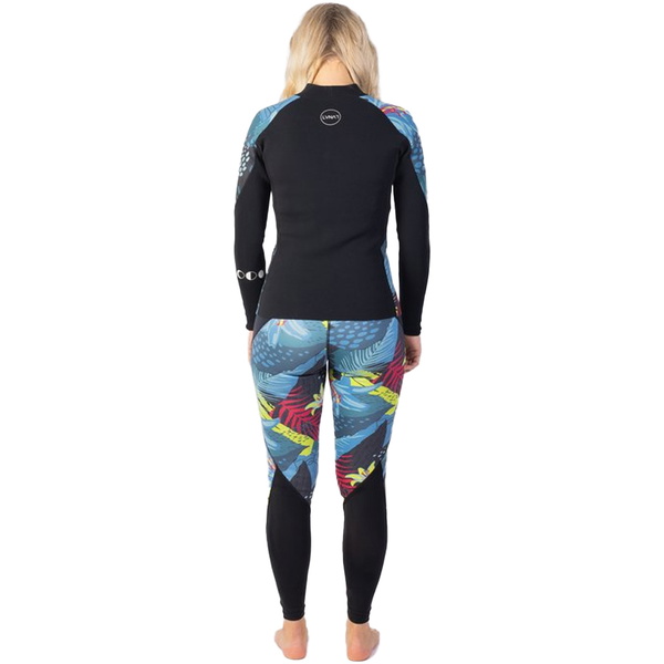 2025 Gul Womens Luna7 Front Zip SUP Wetsuit Jacket LA6301-C1 - Tropical ...
