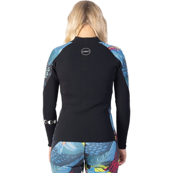 2025 Gul Womens Luna7 Front Zip SUP Wetsuit Jacket LA6301-C1 - Tropical ...