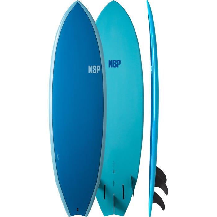 2026 NSP Elements HDT Fish Surfboard NEFS09 - Ocean Blue - Boardsports ...
