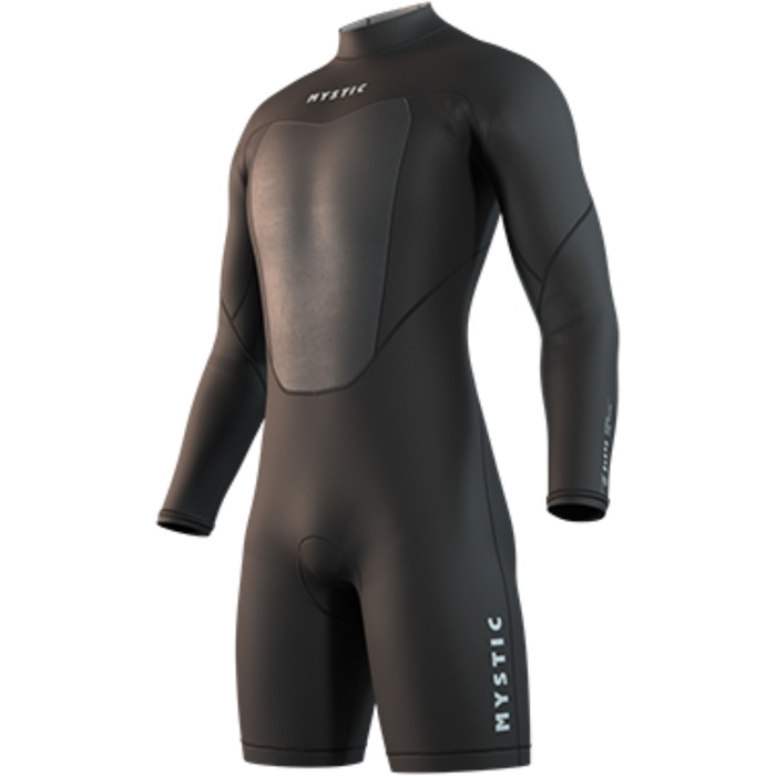 2026 Mystic Mens Brand 3/2mm Long Arm Back Zip Flatlock Shorty Wetsuit ...