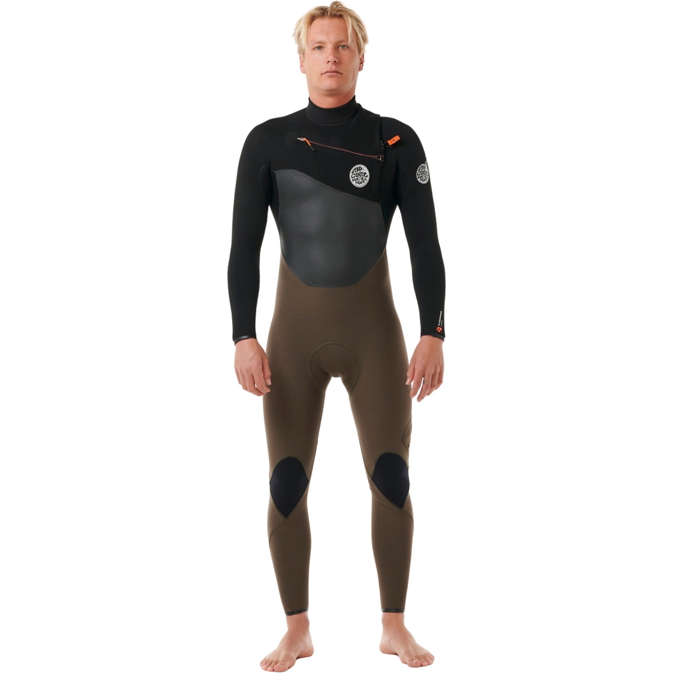 2025 Rip Curl Mens Flashbomb 4/3mm Chest Zip Wetsuit 14KMFS - Deep Rock ...