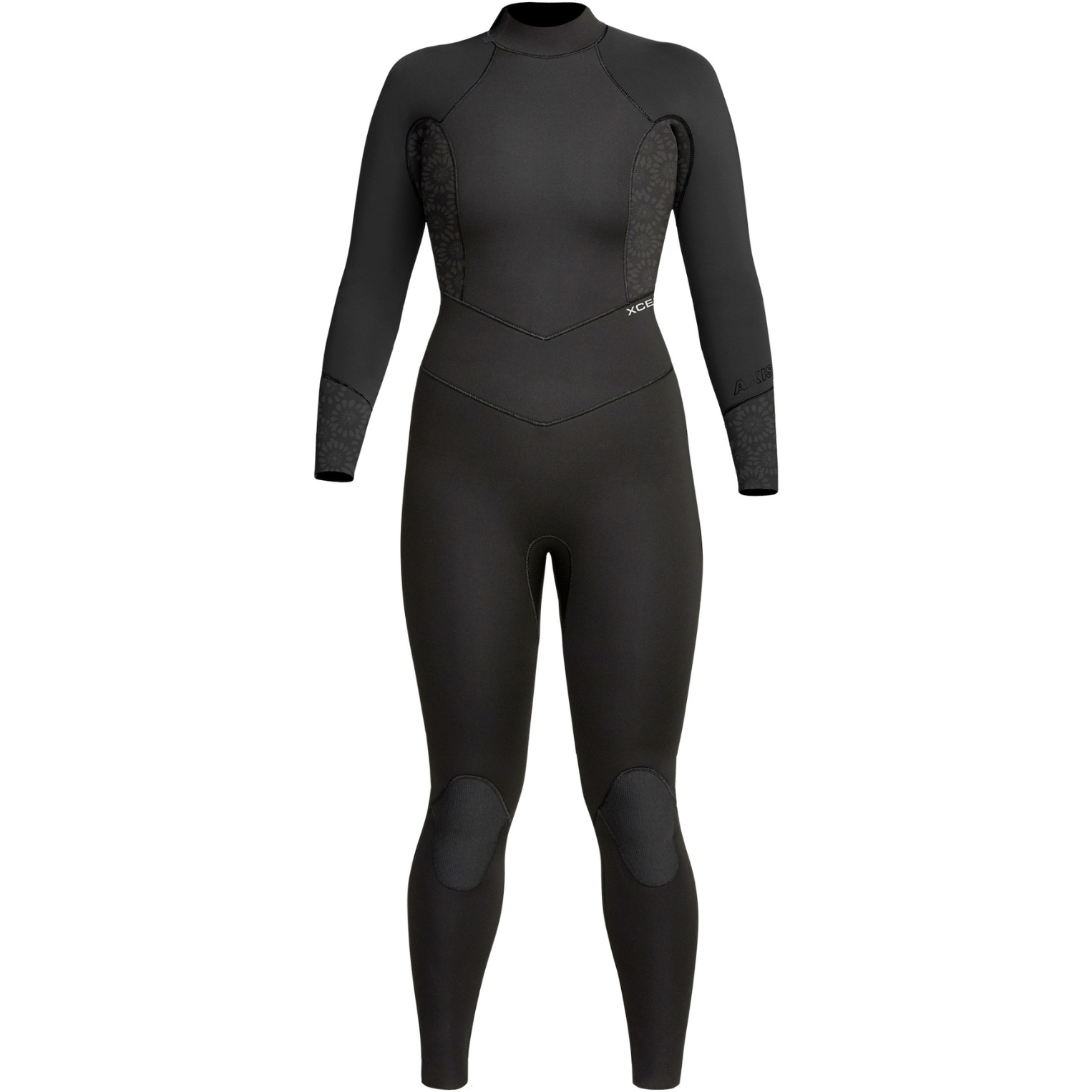 Xcel Womens Axis 5/4mm Back Zip Wetsuit WN54AXG0BK - Black / Black ...