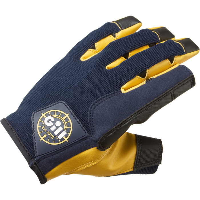 2026 Gill Pro 50th Anniversary Long Finger Sailing Gloves 7453 - Navy ...
