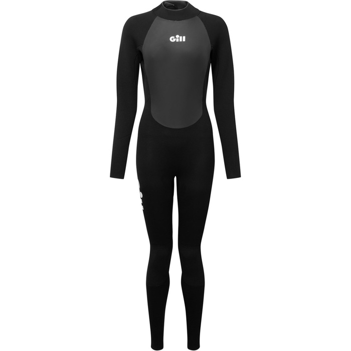 2025 Gill Womens Pursuit 4/3mm Back Zip Wetsuit 5029W - Black - Sailing ...