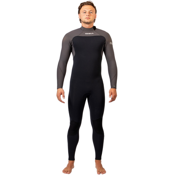 2026 Gul Mens Yulex Flexor 5/4mm Back Zip Wetsuit FX1218-BKGY - Black ...