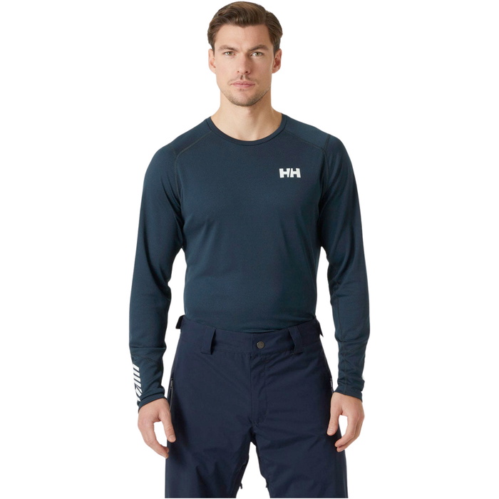 2025 Helly Hansen Mens Lifa Active Crew Base Layer 49389 - Navy ...