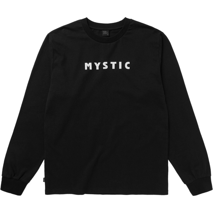 2025 Mystic Mens Brand Long Sleeve Tee 35105 260310 - Black - Clothing ...