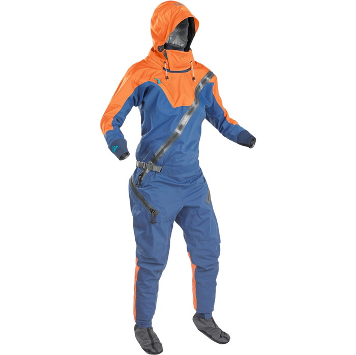 2026 Palm Womens Fuse Adventure Kayak Drysuit 13514 - Navy / Mandarin ...