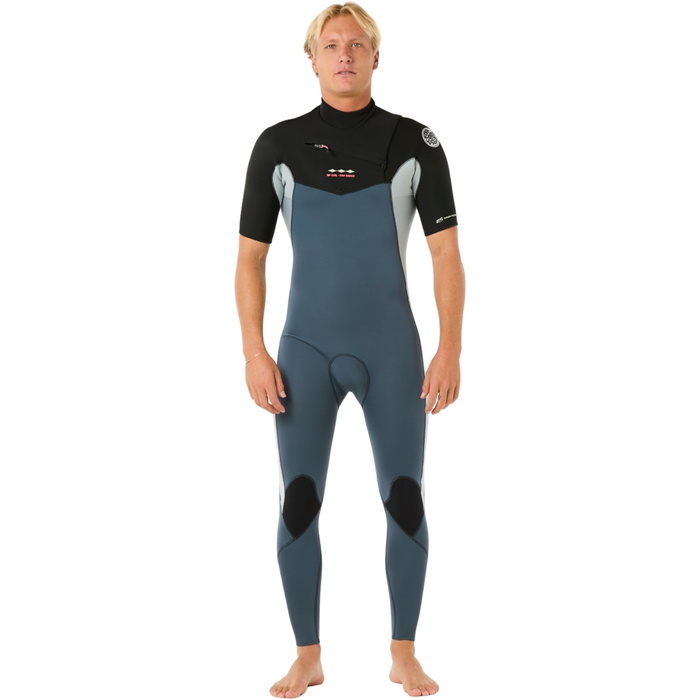 2025 Rip Curl Mens Dawn Patrol 2/2mm Short Sleeve Chest Zip Wetsuit ...