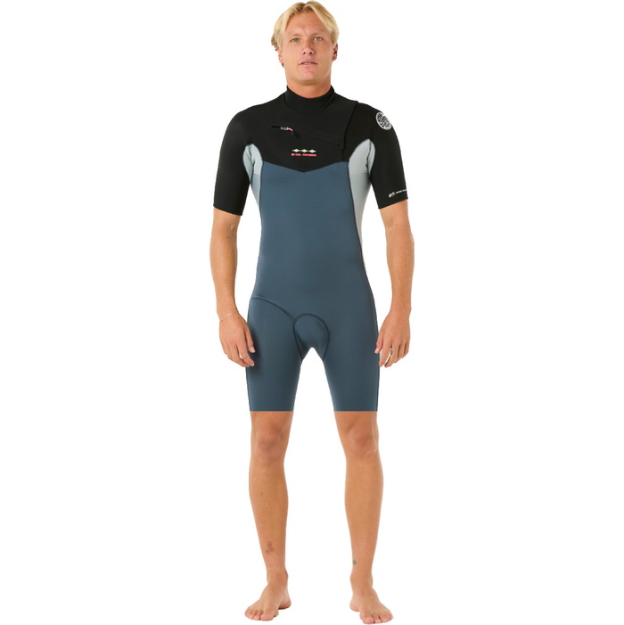 2025 Rip Curl Mens Dawn Patrol 2mm Chest Zip Springsuit Wetsuit 11RMSP ...