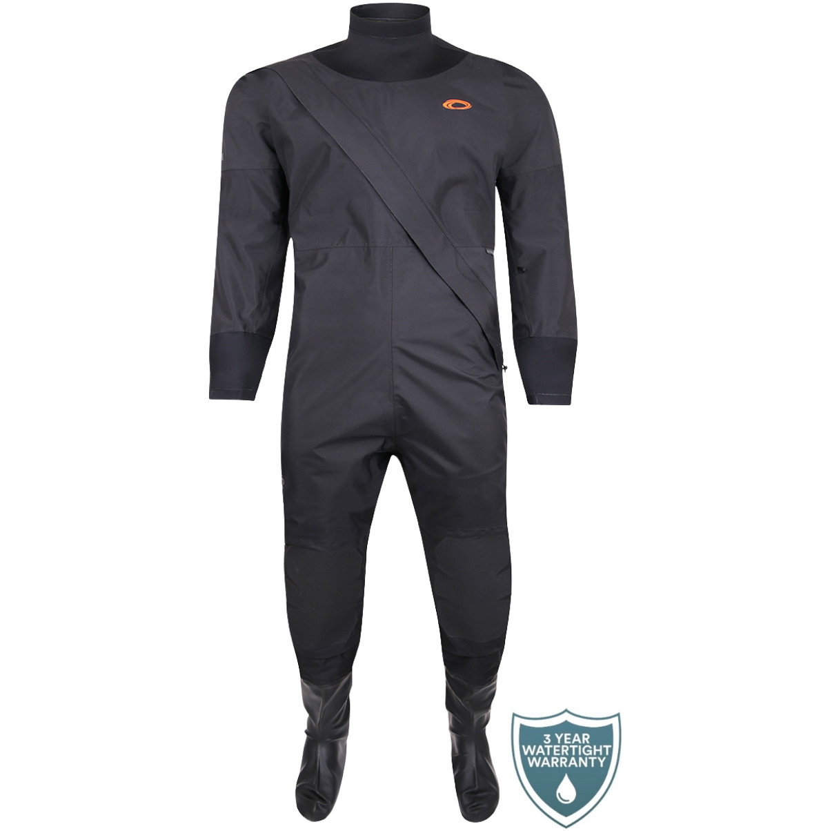 2025 Typhoon Unisex Runswick Front Entry Drysuit 100194 - Black ...
