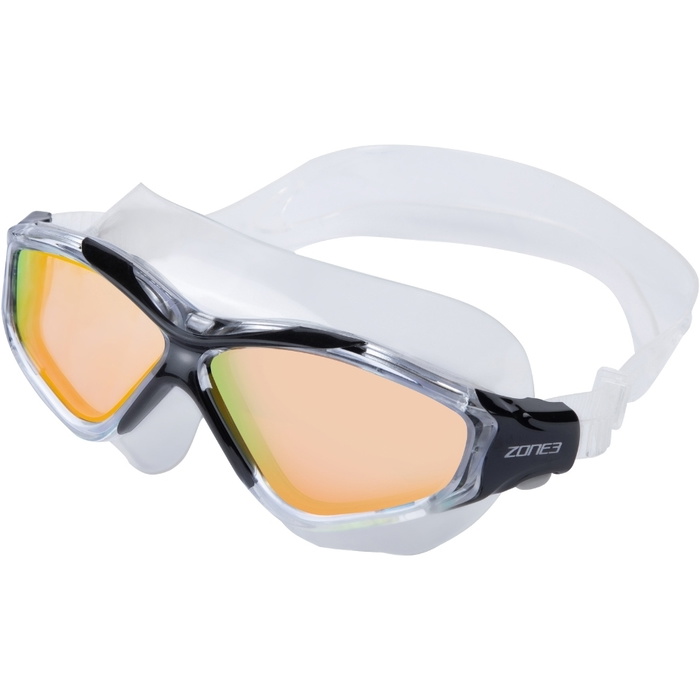 2026 ZONE3 Vision Max Mirror Swim Mask SA25GOGVI120 - Clear / Black ...