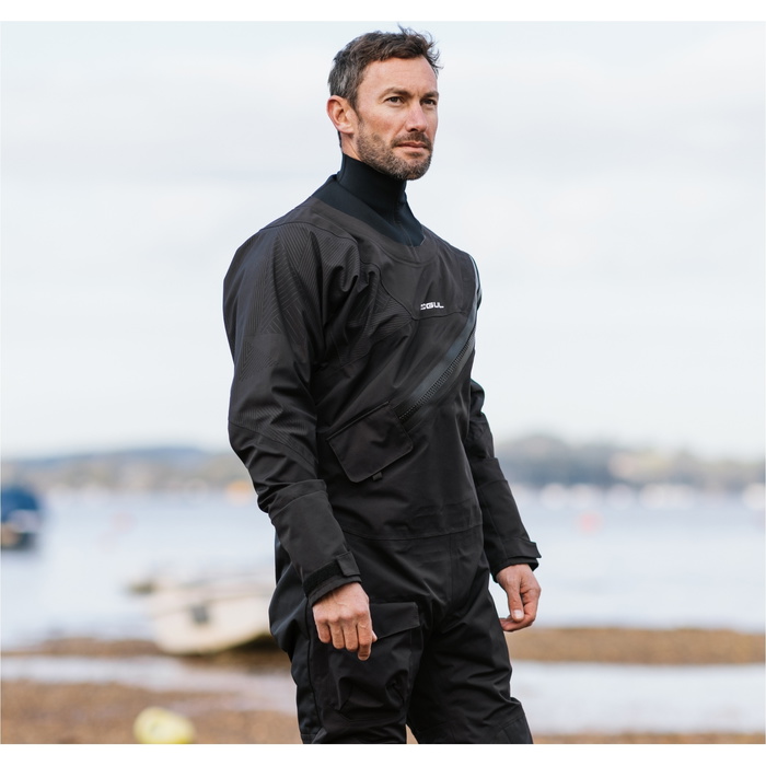 2026 Gul Mens Dartmouth Eclip Zip Drysuit GM0378-B9 - Black - Drysuits ...