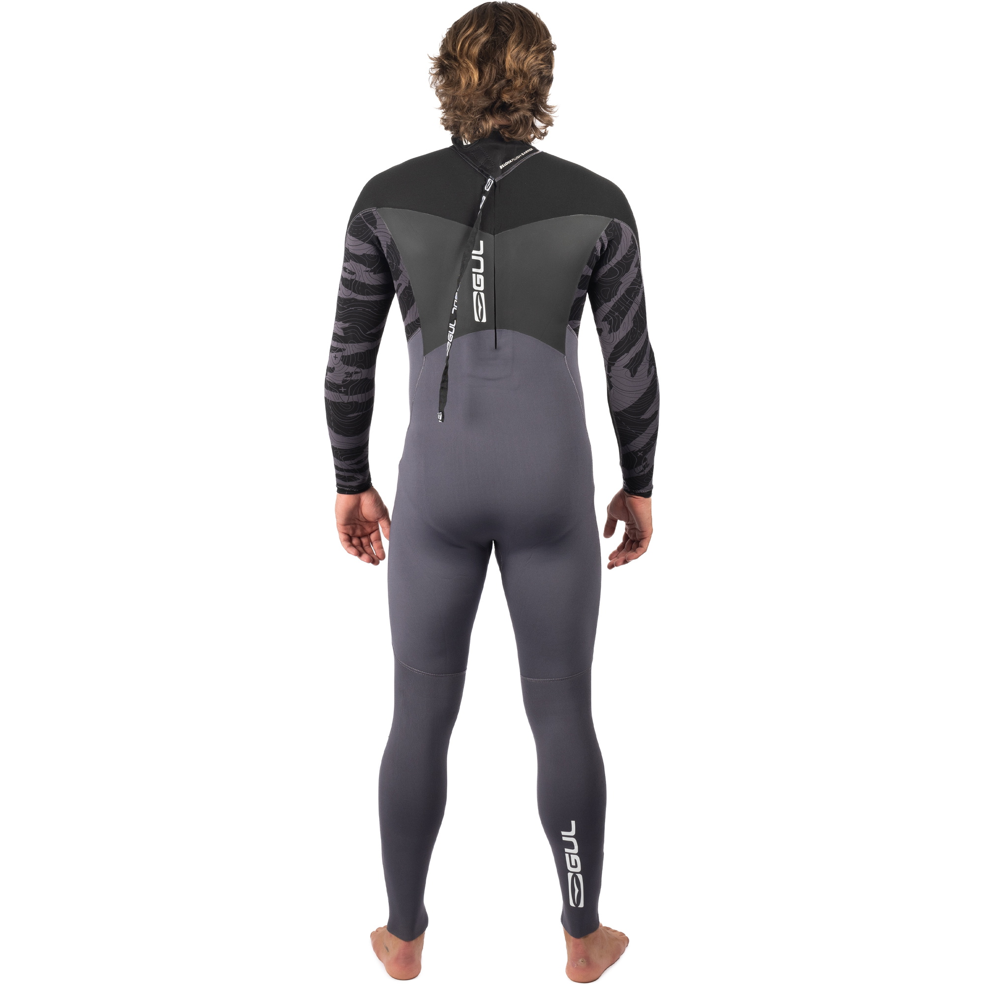 2025 Gul Mens Response 5/3mm GBS Back Zip Wetsuit RE1213-C1 - Grey ...