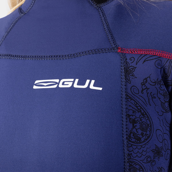 2025 Gul Womens Response 3/2mm GBS Back Zip Wetsuit RE1232-C1 - Blue ...