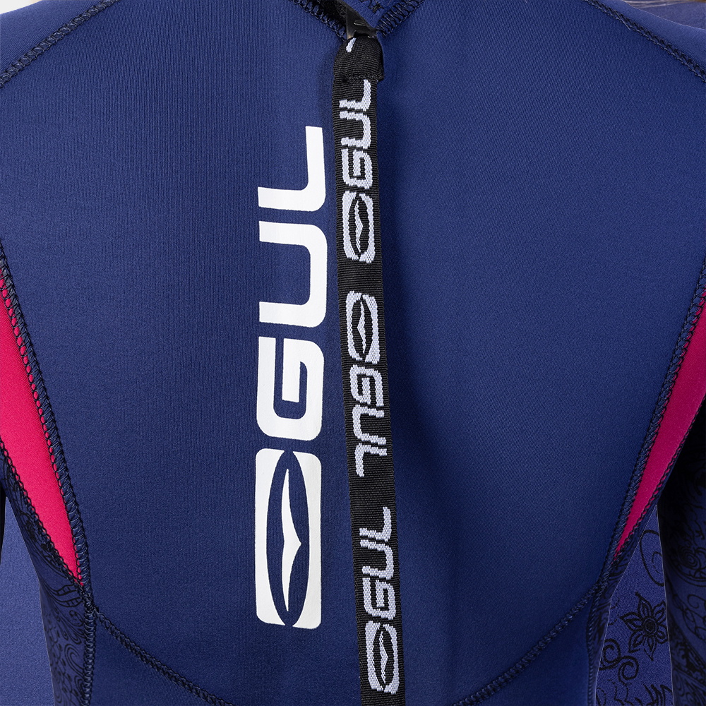 2025 Gul Womens Response 3/2mm GBS Back Zip Wetsuit RE1232-C1 - Blue ...
