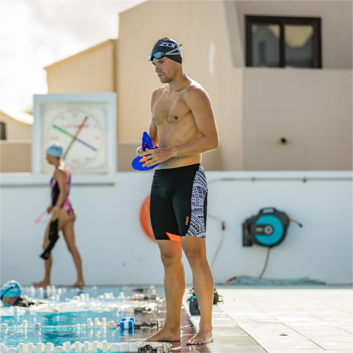 ZONE3 Power Stroke Swimming Hand Paddles SA18CPAD - Blue / Red ...
