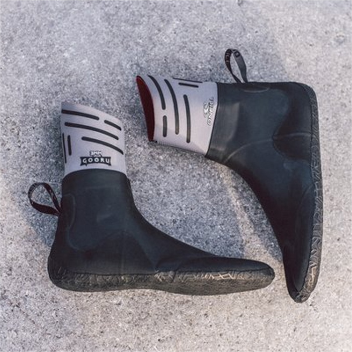 2025 O'Neill Gooru Dip 3mm Split Toe Wetsuit Boots 5602 - Smoke / Black ...