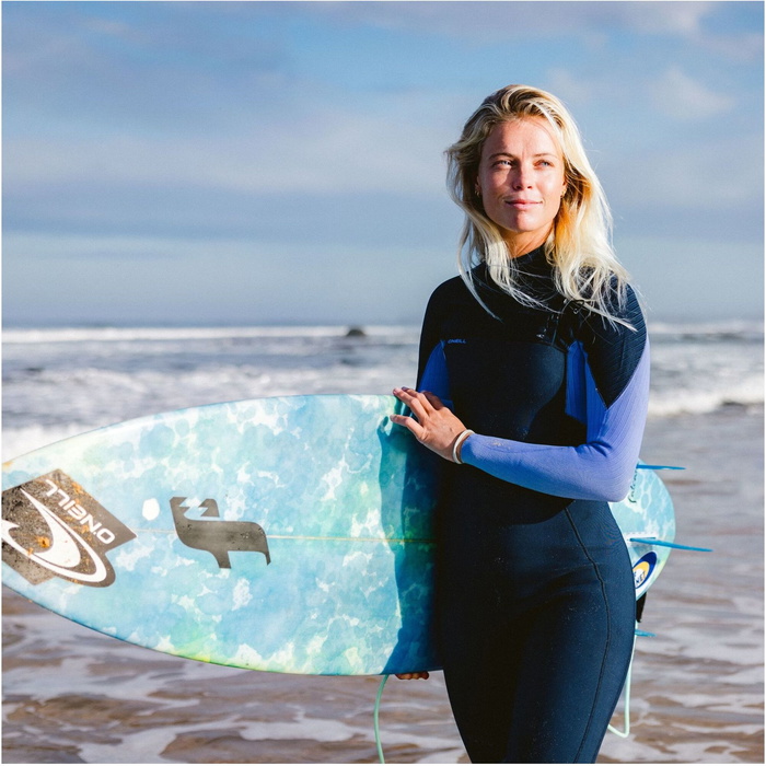 2025 O'Neill Womens Hyperfreak 3/2mm Chest Zip Wetsuit 5348 - Carbon ...