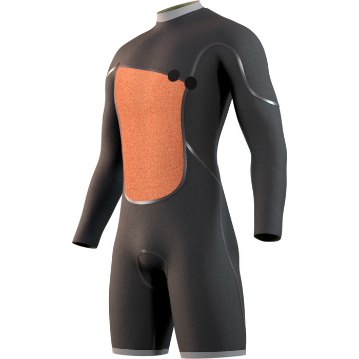 2025 Mystic Mens The One 3/2mm Longarm Zip Free Shorty Wetsuit 35000 ...