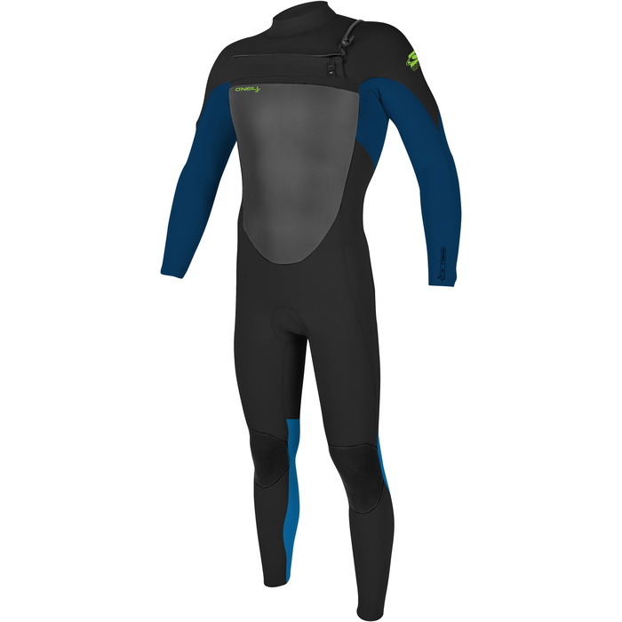 2025 O'Neill Youth Epic 3/2mm Chest Zip GBS Wetsuit 5357 - Black / Deep ...