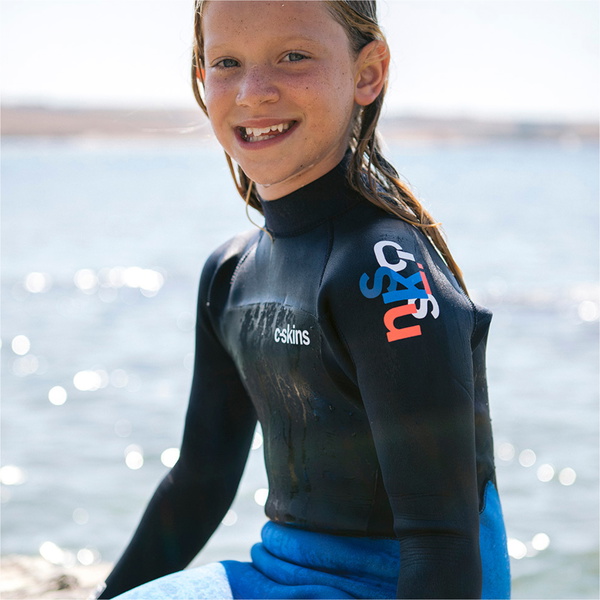 2025 C-Skins Junior Legend 5/4/3mm Back Zip Wetsuit C-LE54JBZ - Cyan ...