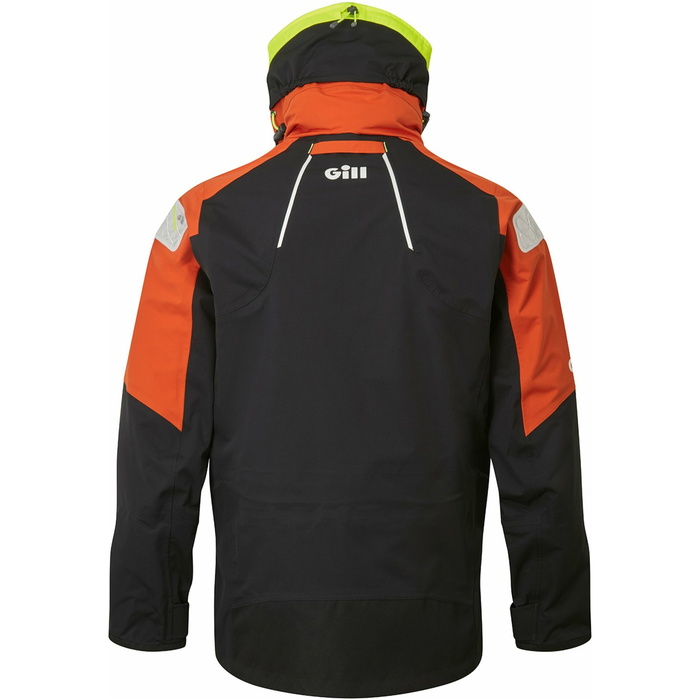 2025 Gill Mens OS1 Ocean Sailing Jacket OS13J - Graphite / Orange ...
