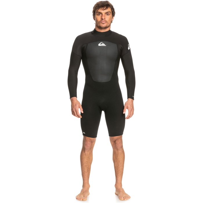 2024 Quiksilver Mens Prologue 2mm Long Sleeve Back Zip Shorty Wetsuit ...