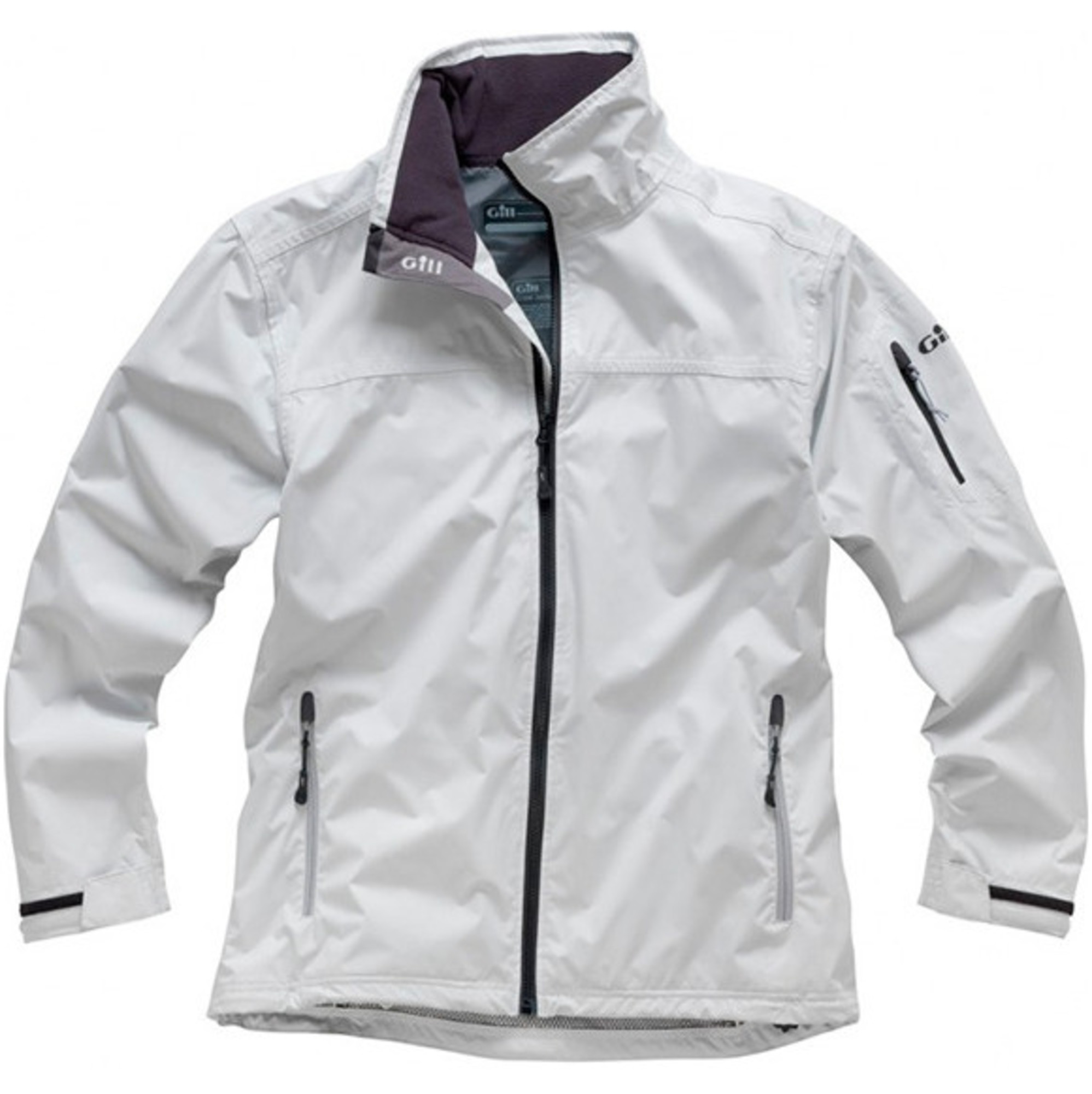 Gill Men's Crew Jacket in Silver 1041 - Sailing - Sailing - Yacht ...