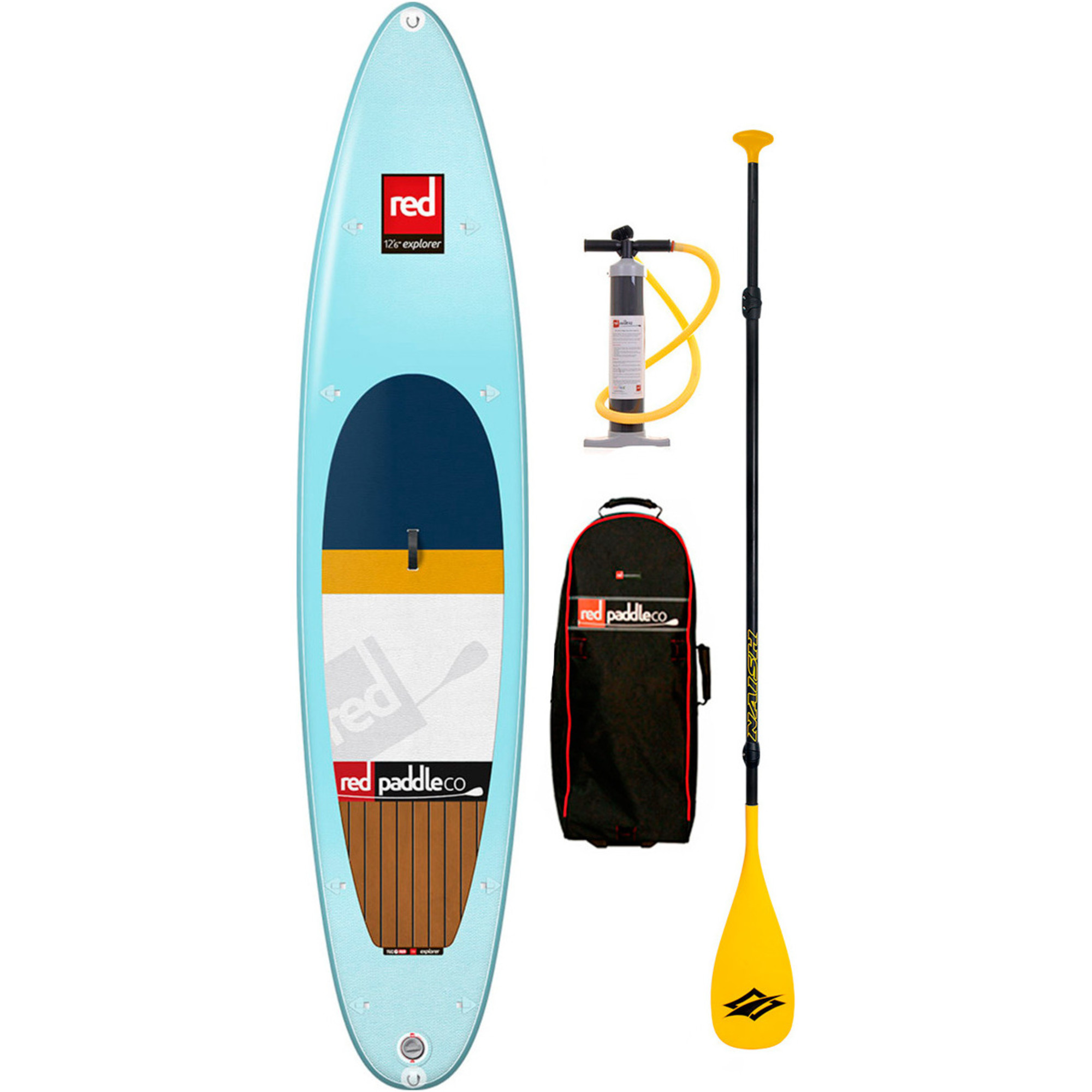 2014 RED PADDLE CO 12'6 EXPLORER INFLATABLE STAND UP PADDLEBOARD - BLUE ...