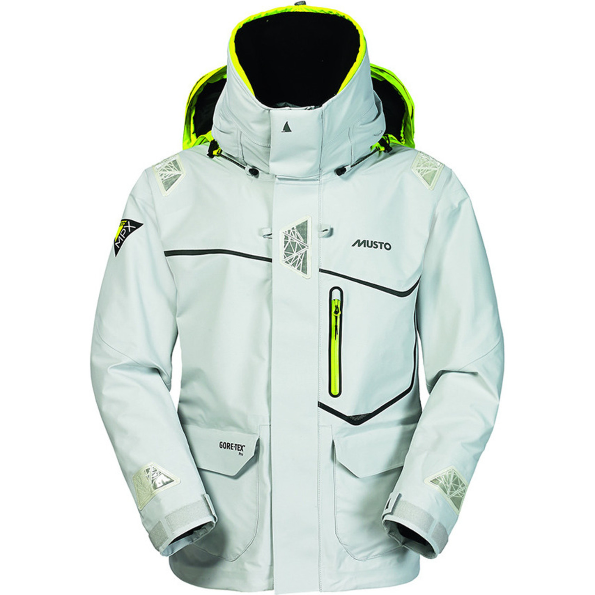 Musto MPX Offshore Gore-Tex Race Jacket in Platinum SM1266 - Sailing ...