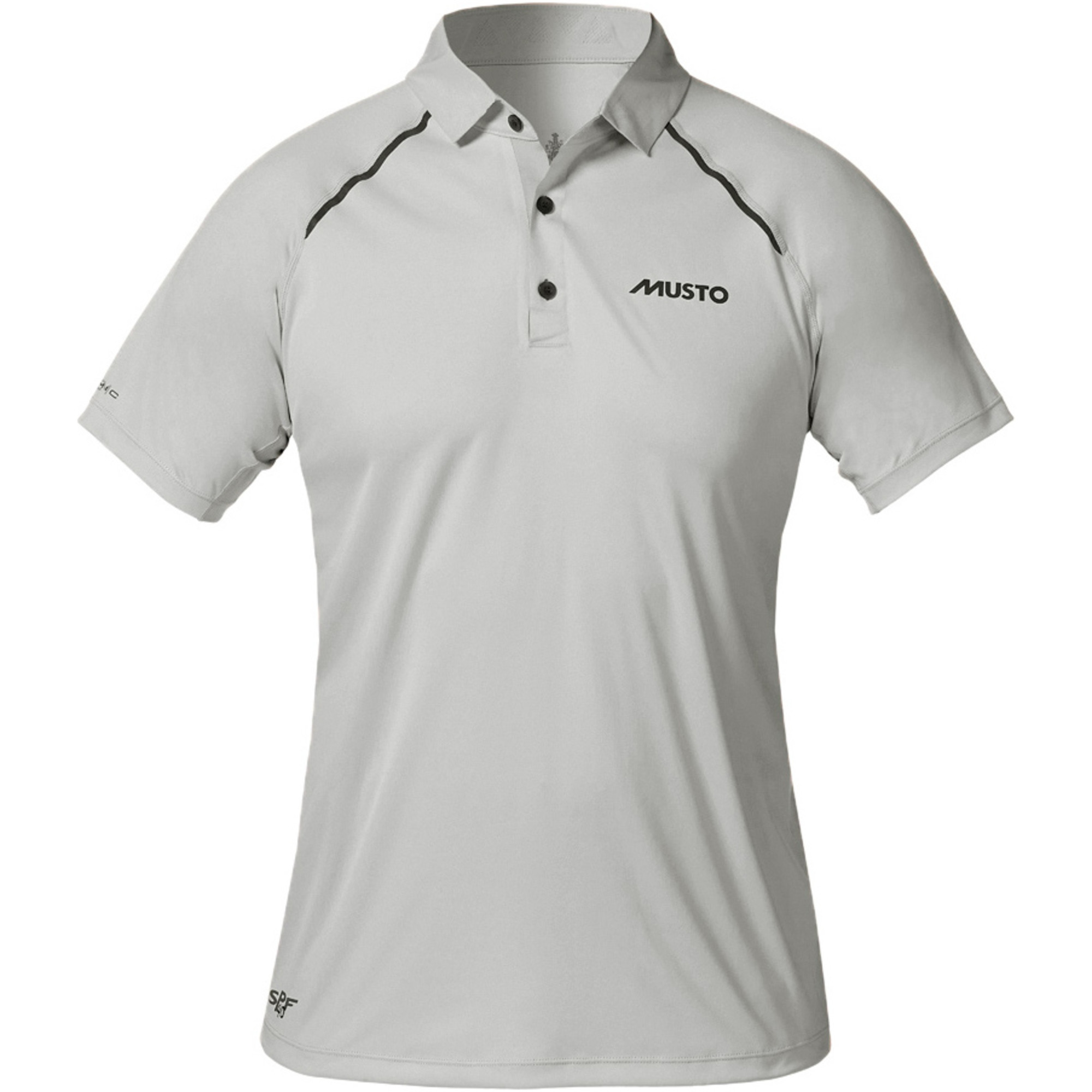 Musto Evolution Dynamic Mesh Panel Polo in Platinum SE1900 - Sailing ...