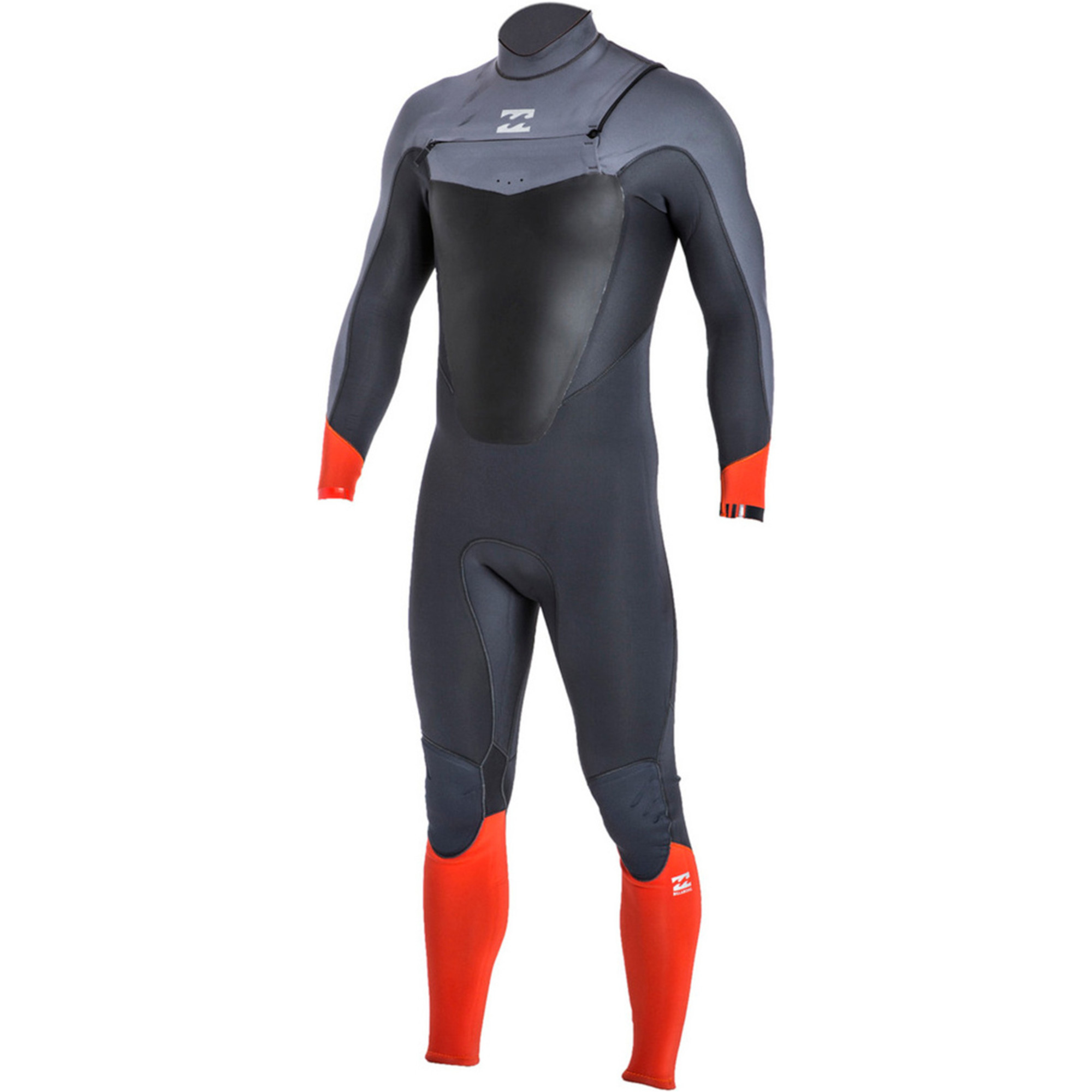 Billabong Absolute Comp 4/3mm Chest Zip Wetsuit Orange Z44M07 ...