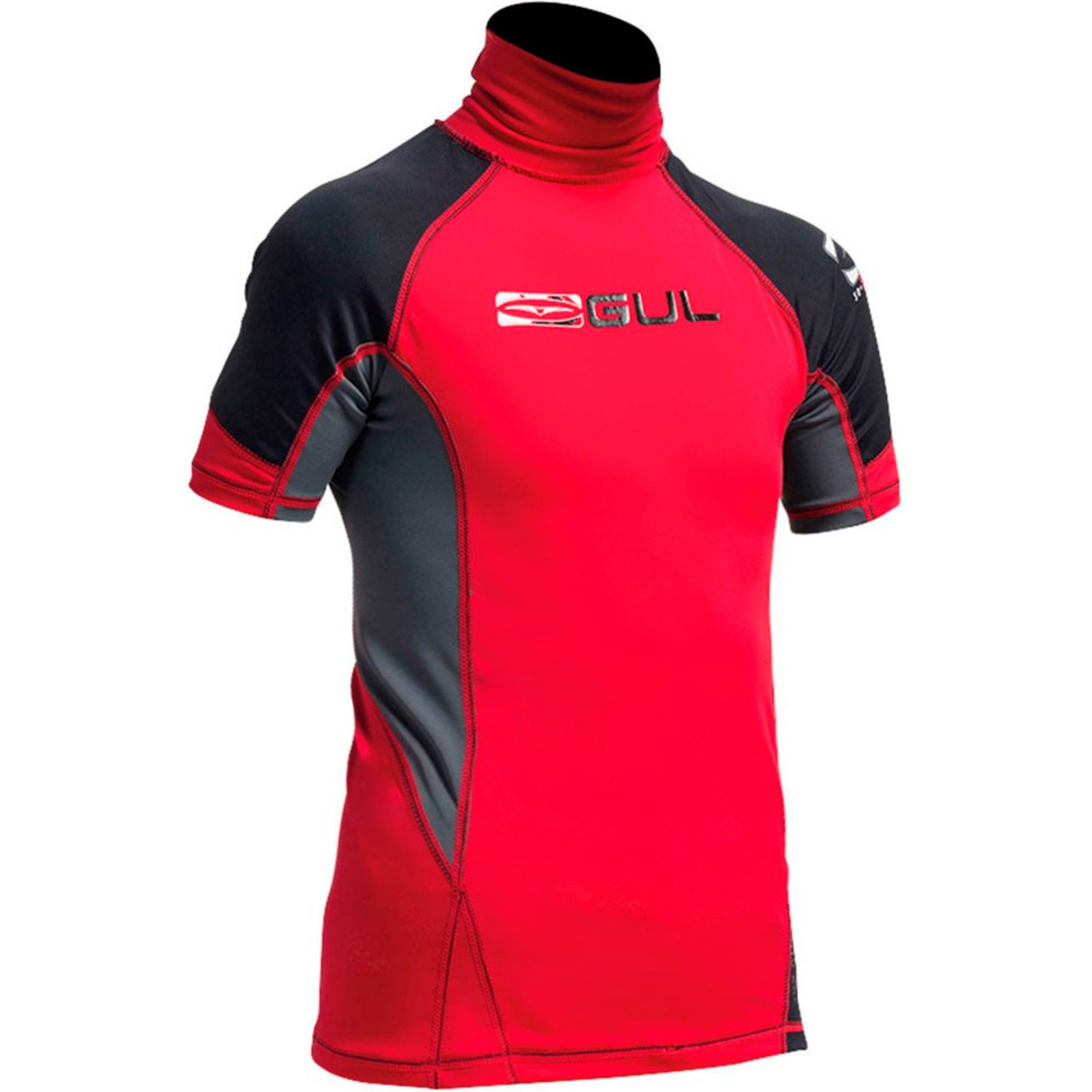 Gul Junior Short Sleeve Rash Vest in Red / Black RG0341-A9 - Wetsuits ...