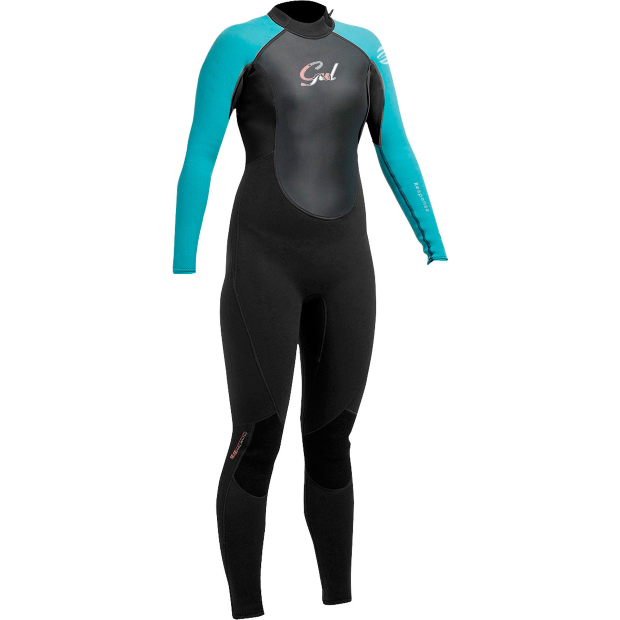 Gul Response Girls 3/2mm Junior Wetsuit Black / Turquoise RE1323 ...