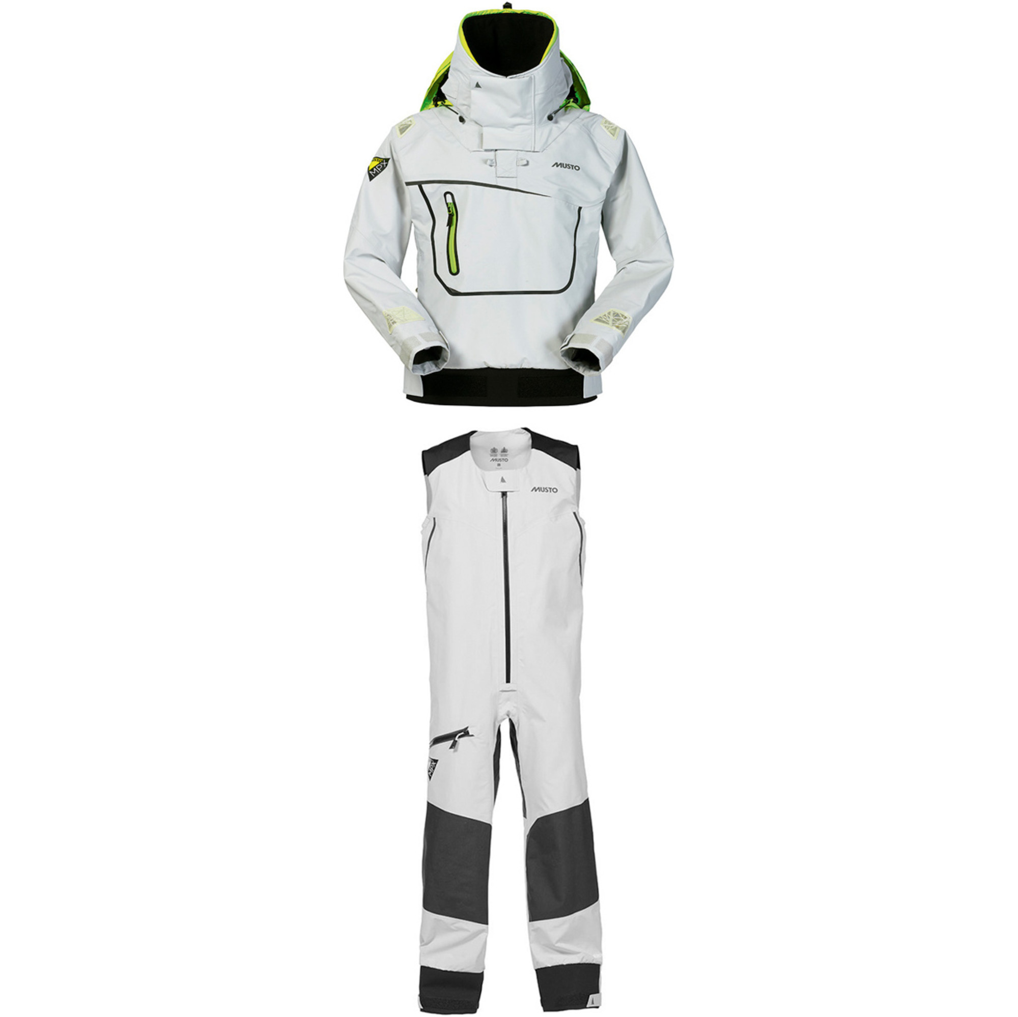 Musto MPX Offshore Race Smock SM1464 & SALOPETTES SM0013 in Platinum ...
