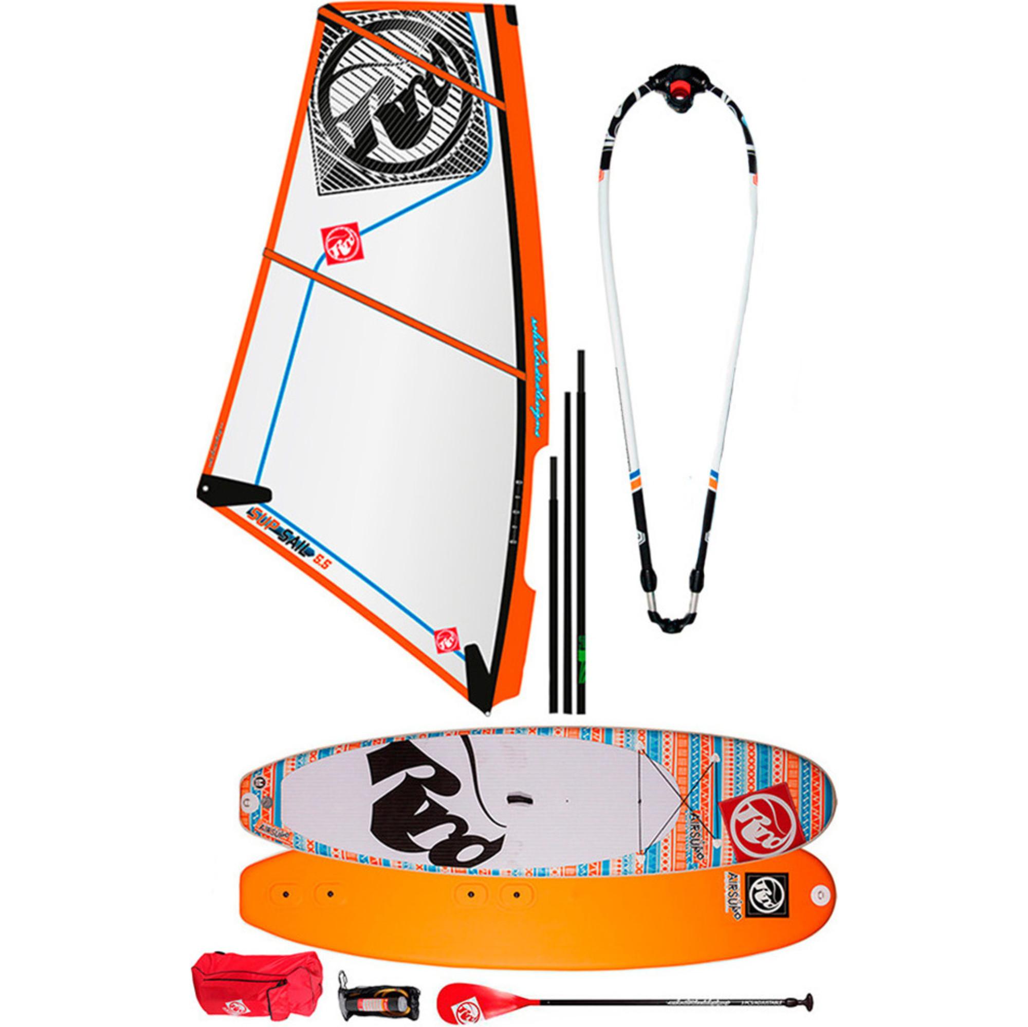 RRD Airsup Windsup SUP 10'4 X 4 Board SAIL AND RIG 4 5m COMPLETE KIT ...