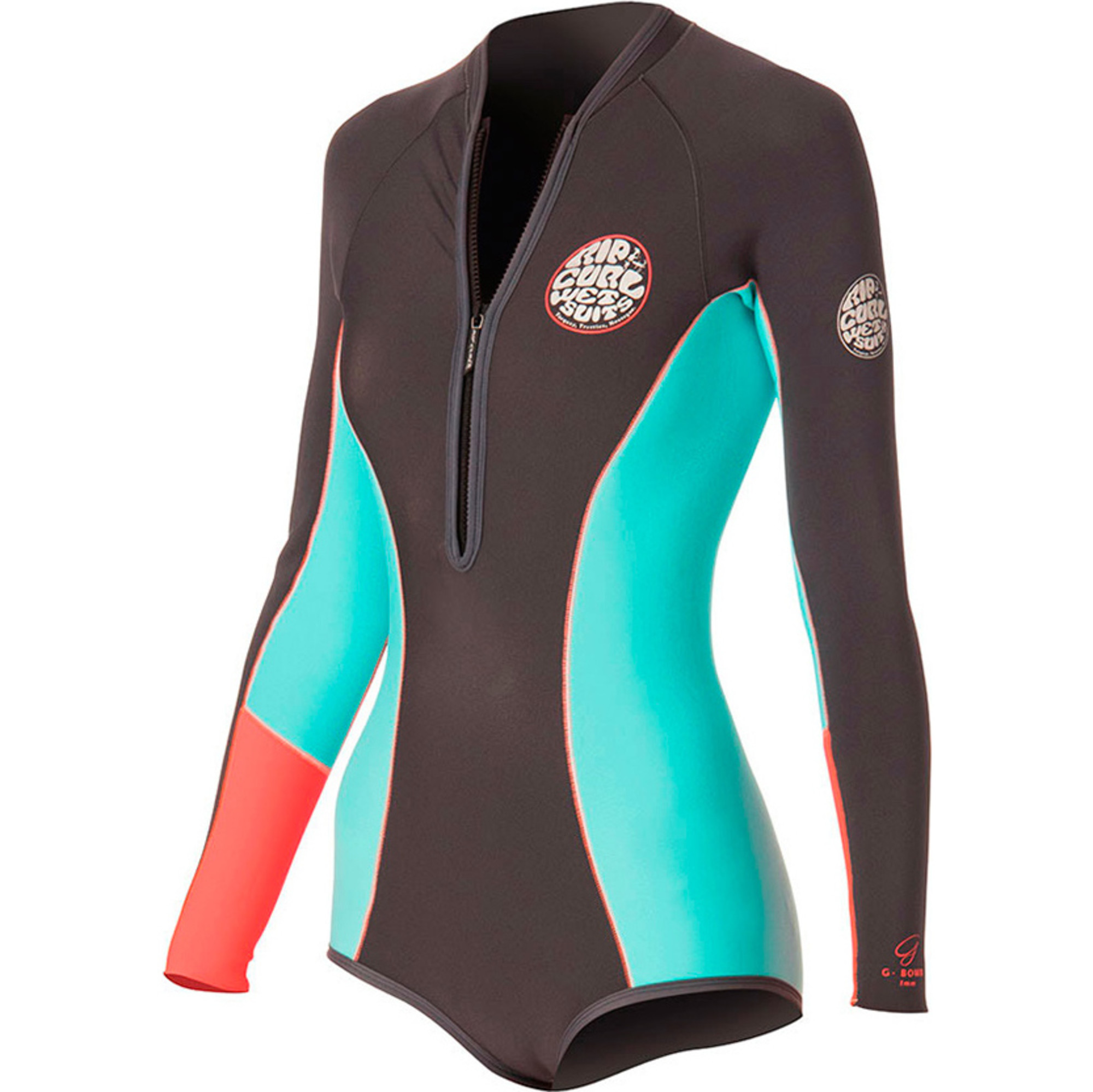Rip Curl G-Bomb 1mm L / S High Cut Spring Shorty Wetsuit Grey WSP4EW ...