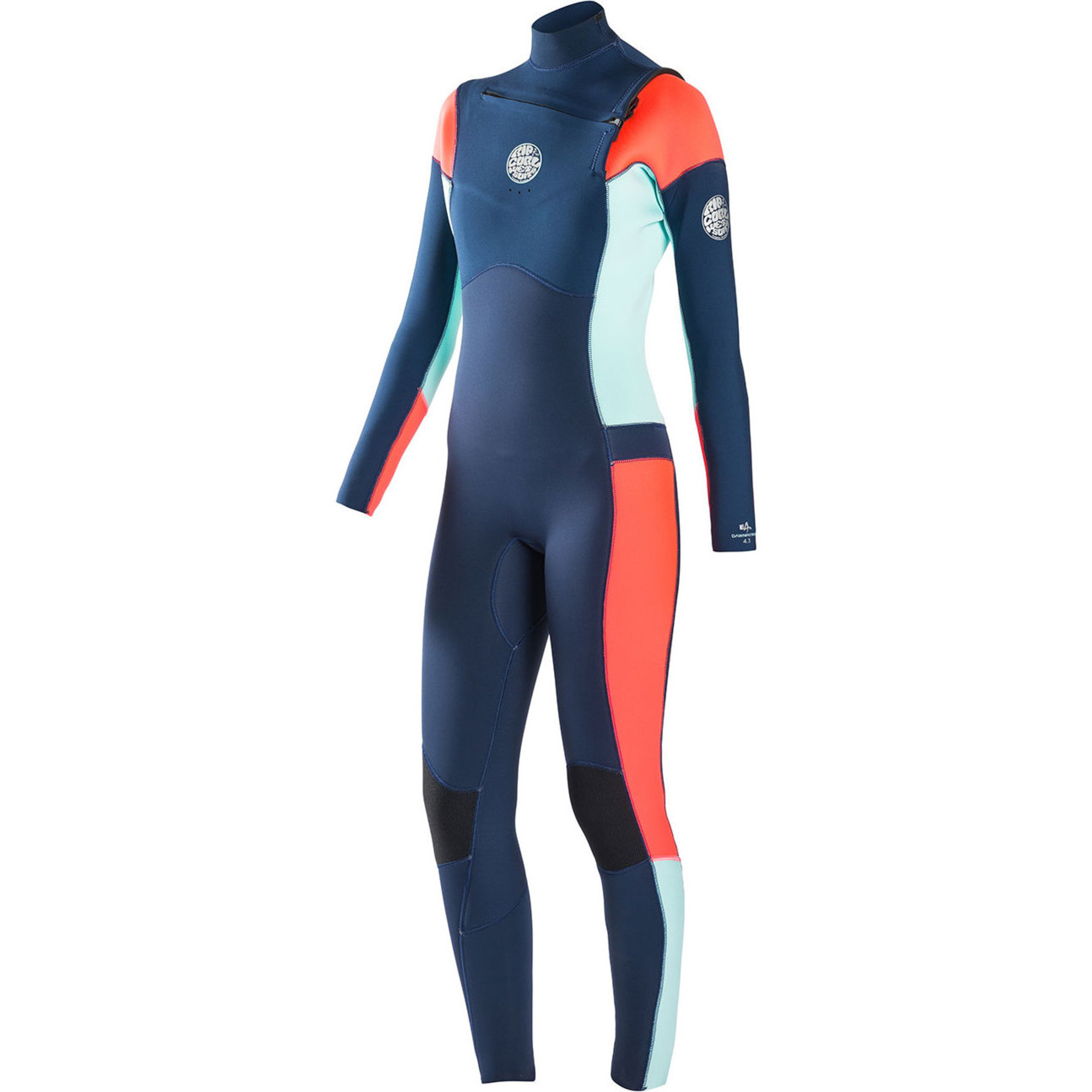Rip Curl Womens Dawn Patrol 3/2mm GBS Chest Zip Wetsuit NAVY WSM6KW ...