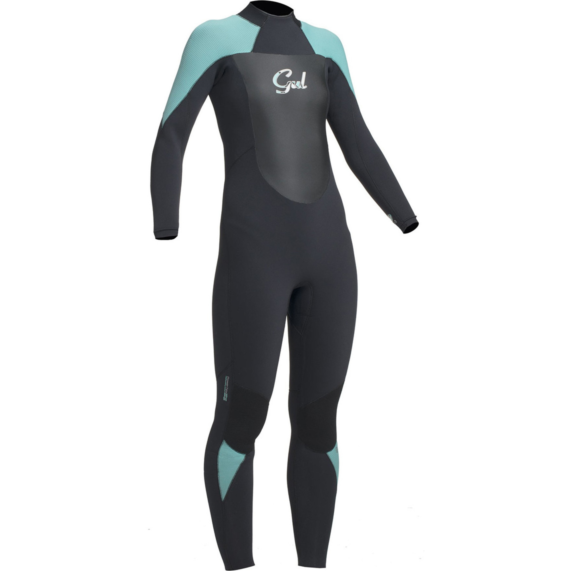 2019 Gul Response Womens 5/3mm GBS Back Zip Wetsuit Black / Pistachio ...