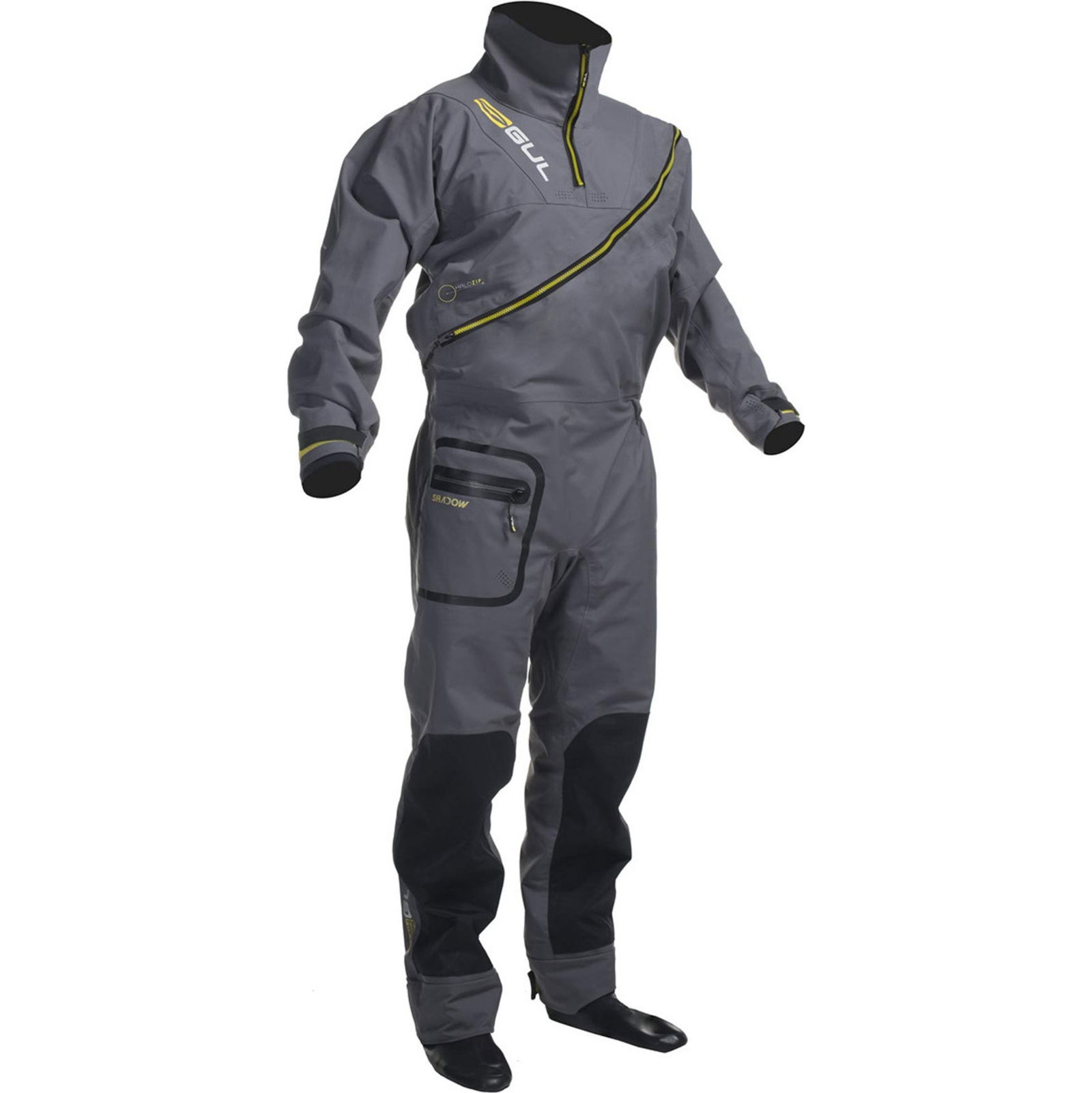 Gul Shadow Mens Halo Zip Drysuit Charcoal GM0349-A8 - Drysuits - All ...