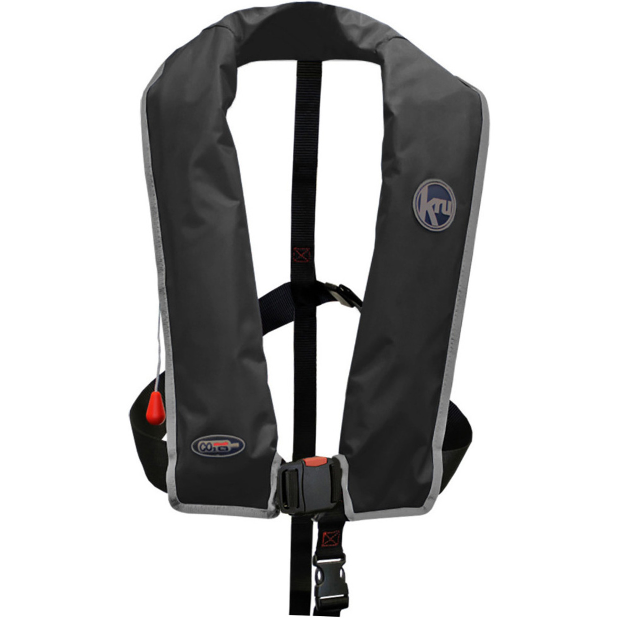 2019 Kru XF ISO Auto Gas Life Jacket BLACK LIF7579 - Accessories - Life ...