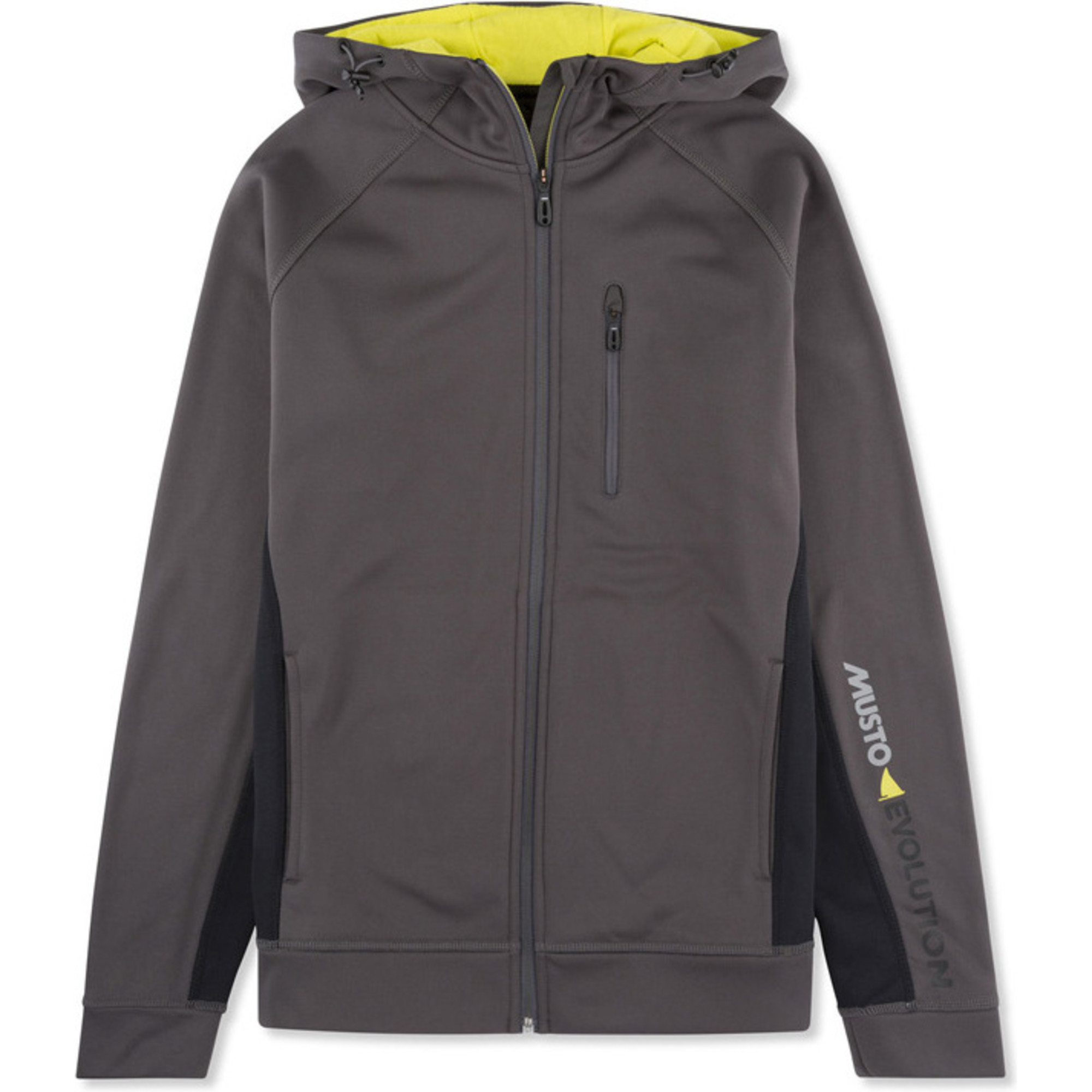 Musto Evolution Logo Zip Hoody CHARCOAL EMSW012 - Clothing - Mens ...