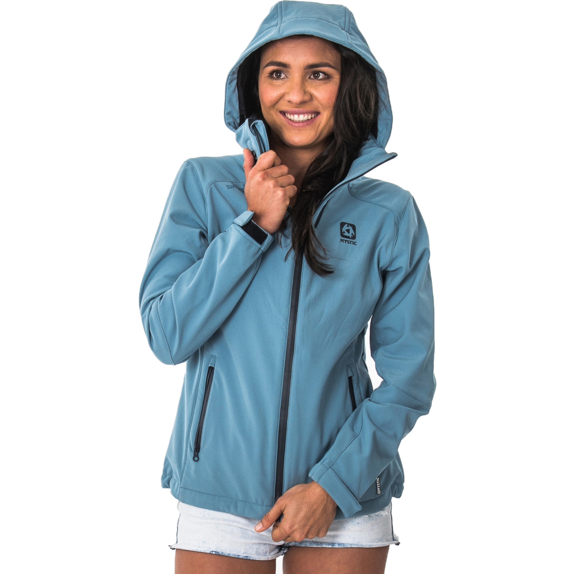 Mystic Womens Globe Jacket FADED DENIM 170655 - Clothing - Womens ...