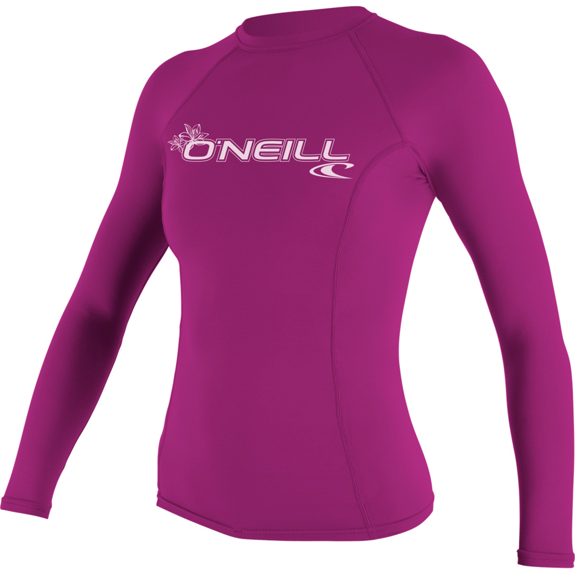 2025 O'Neill Womens Basic Skins Long Sleeve Crew Rash Vest 3549 - Fox ...
