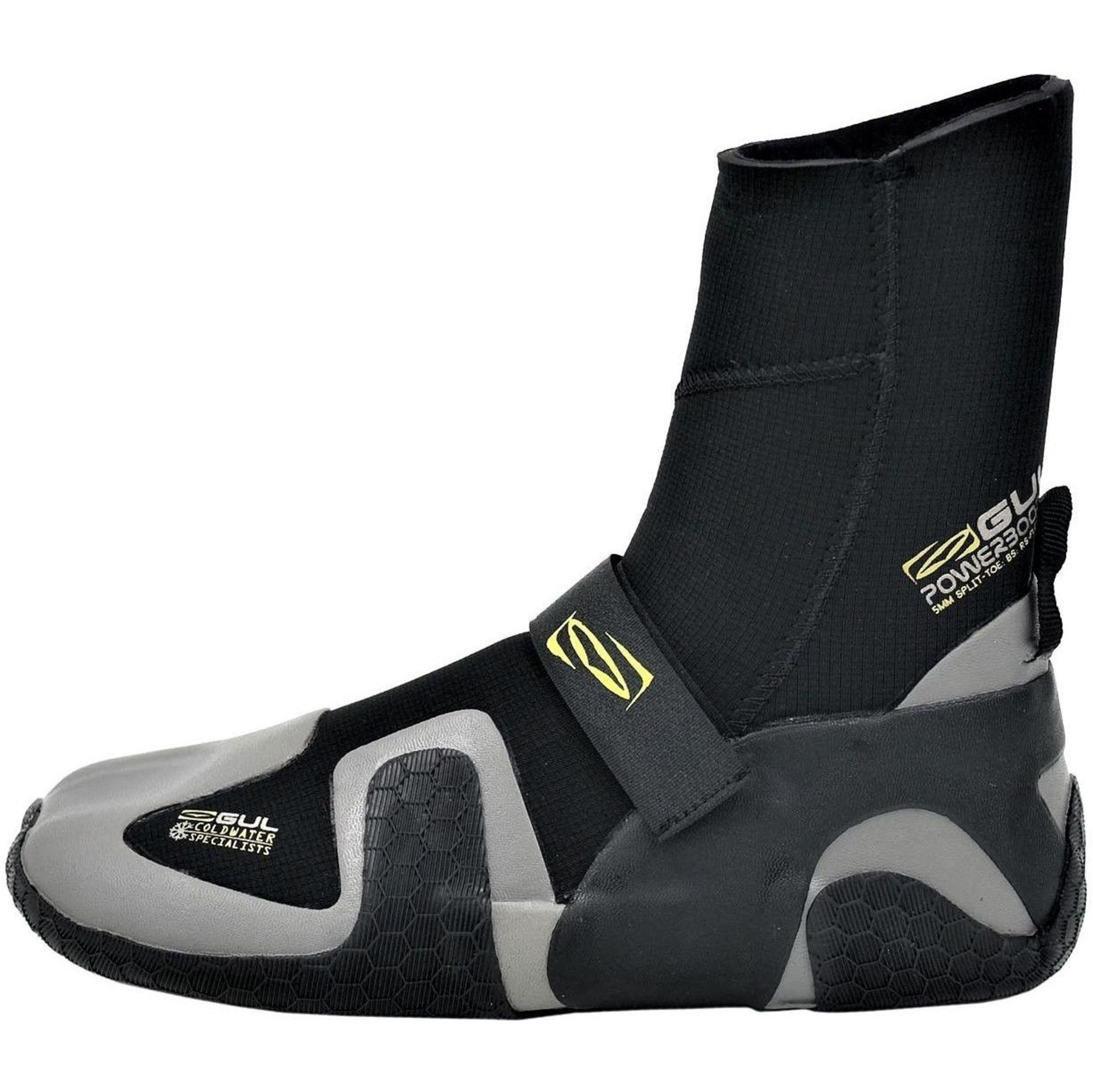 2019 Gul Power 5mm Split Toe Wetsuit Boots Black / Grey BO1309-B4 ...