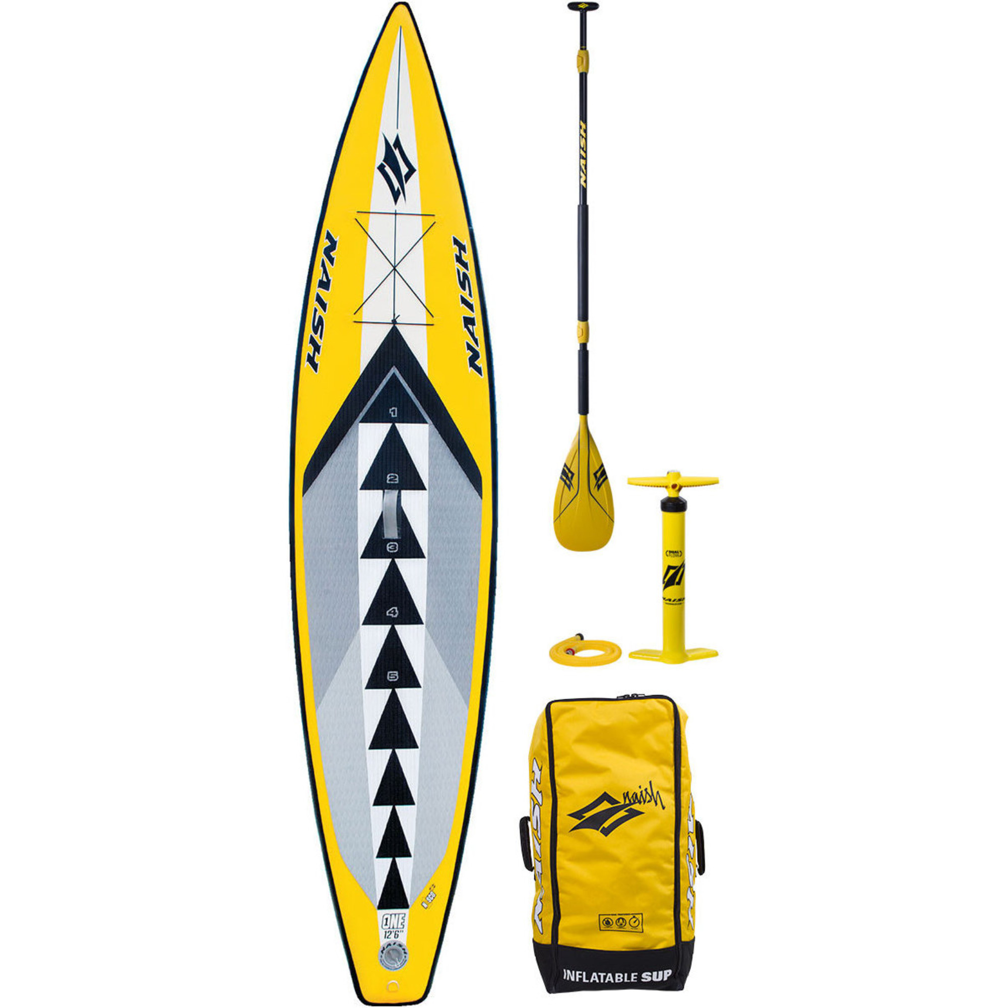 Naish One Air NISCO SUP Inflatable Stand Up Paddle Board 12'6 Inc ...