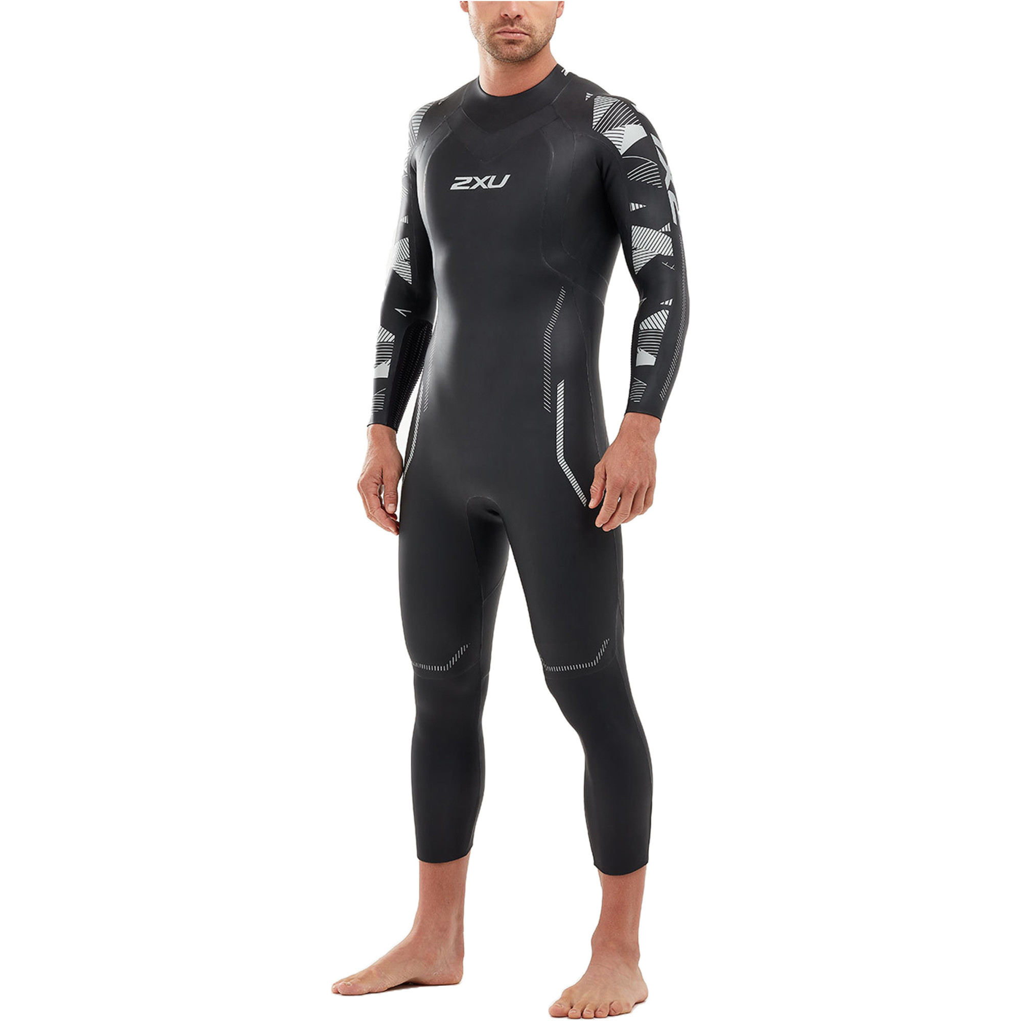 2021 2XU Mens P:2 Propel Swim Wetsuit MW4990C - Black / Textural Geo ...