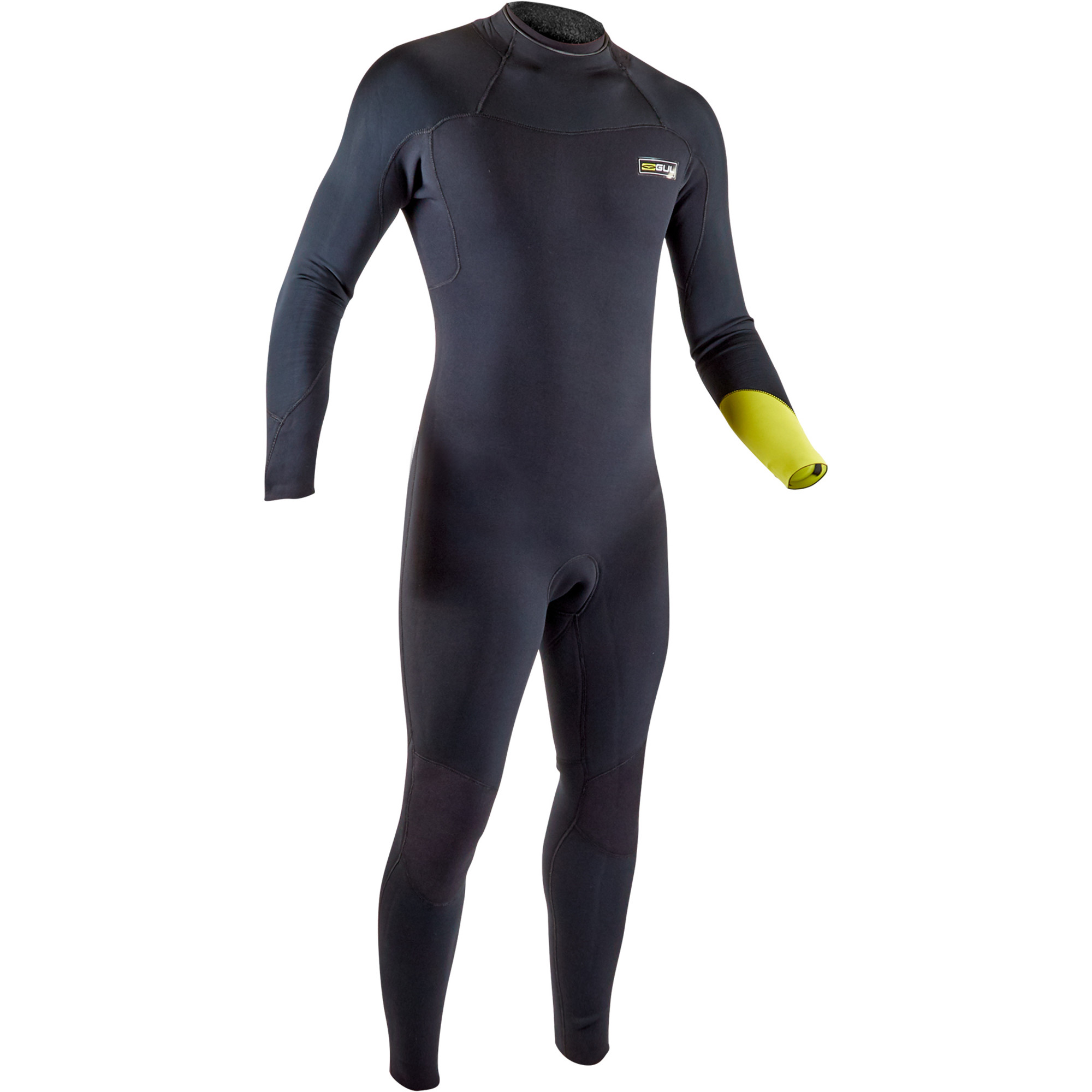 GUL Mens Response FX 3/2mm Back Zip Wetsuit RE1263-B8 - Black / Lime ...